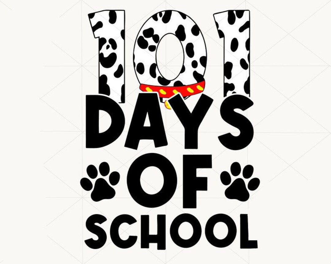 101 Days of School, 101 Day Smarter Svg, Dalmatian Dog Svg, Teacher ...