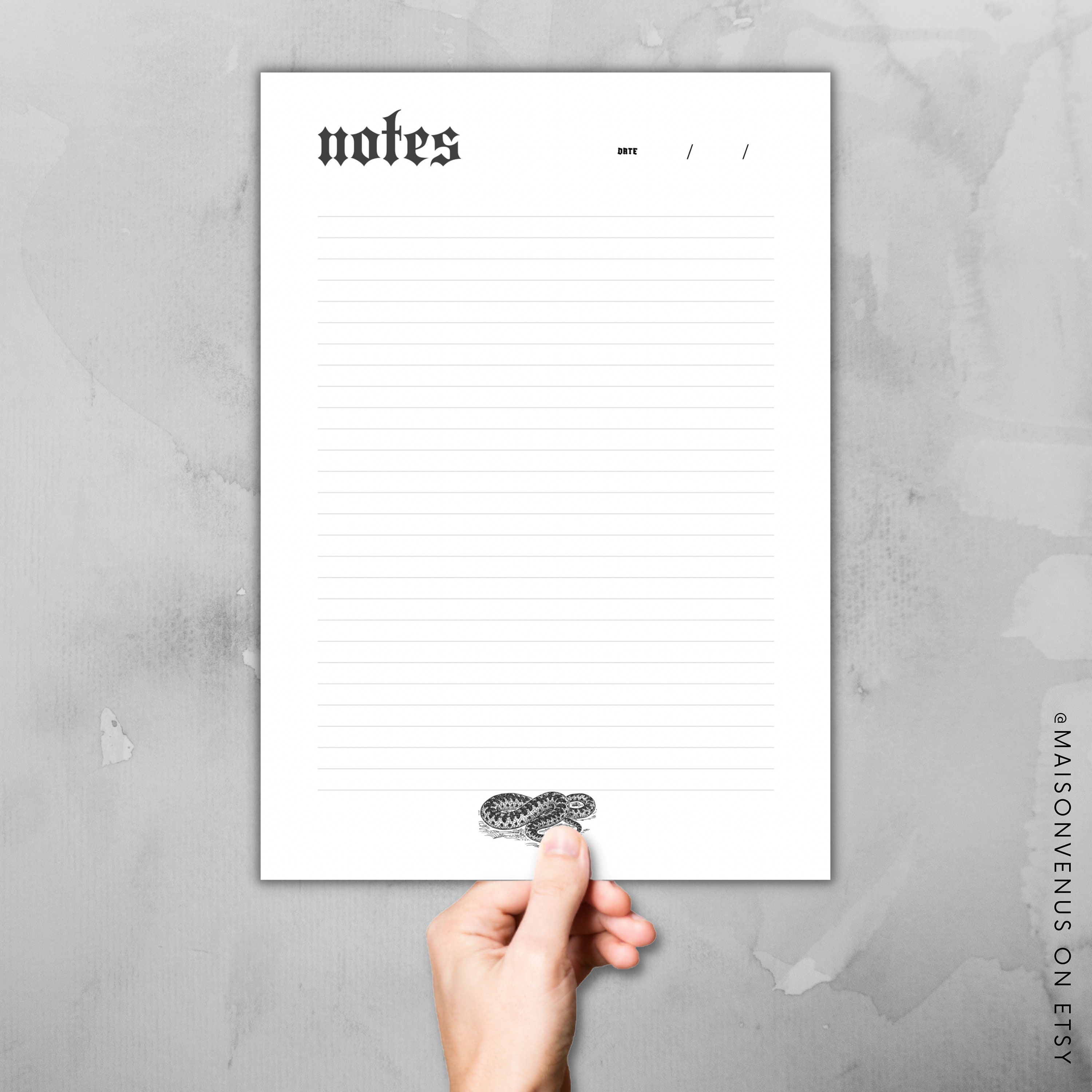 Artsy Notes Page | Lined Paper I Digital Study I Note Taking | Notes ...