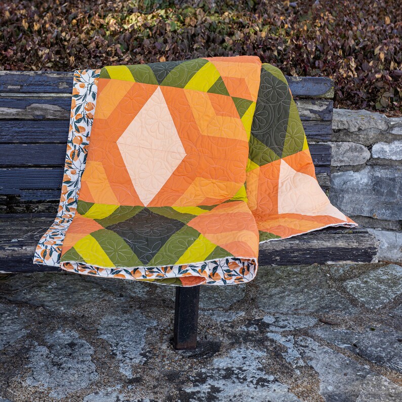 Divergence Throw Quilt, Homemade Quilt, Retro Home Decor, Picnic ...