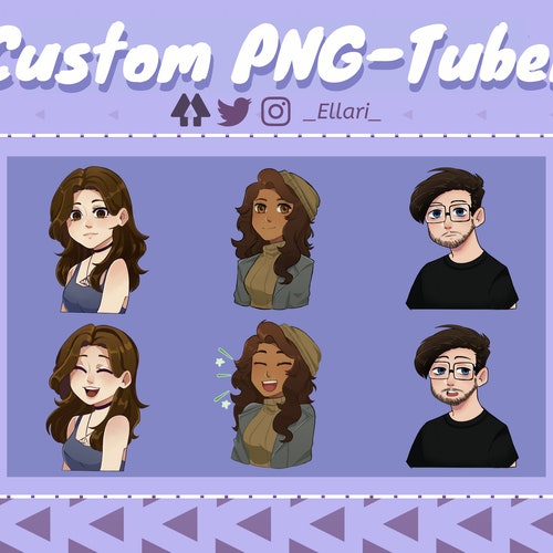 Custom Reactive Pngtuber Vtuber for Twitch Youtube Discord - Etsy