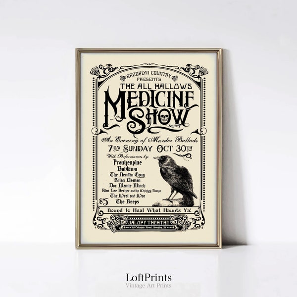 Antique Raven Poster - Etsy