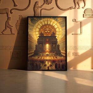 Sun Cult Wall Art Famous Ancient Painting Contemporary Sun Painting ...
