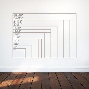 Vintage Framed River Landscape Painting for Farmhouse Living Room Wall ...