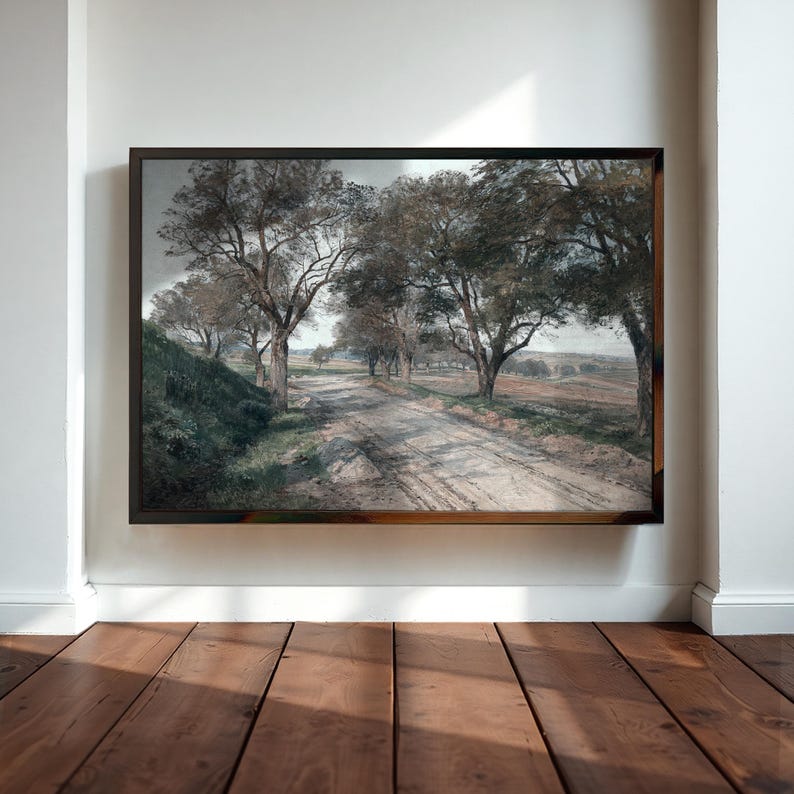 VINTAGE LANDSCAPE ART - Antique Framed Decor - Etsy