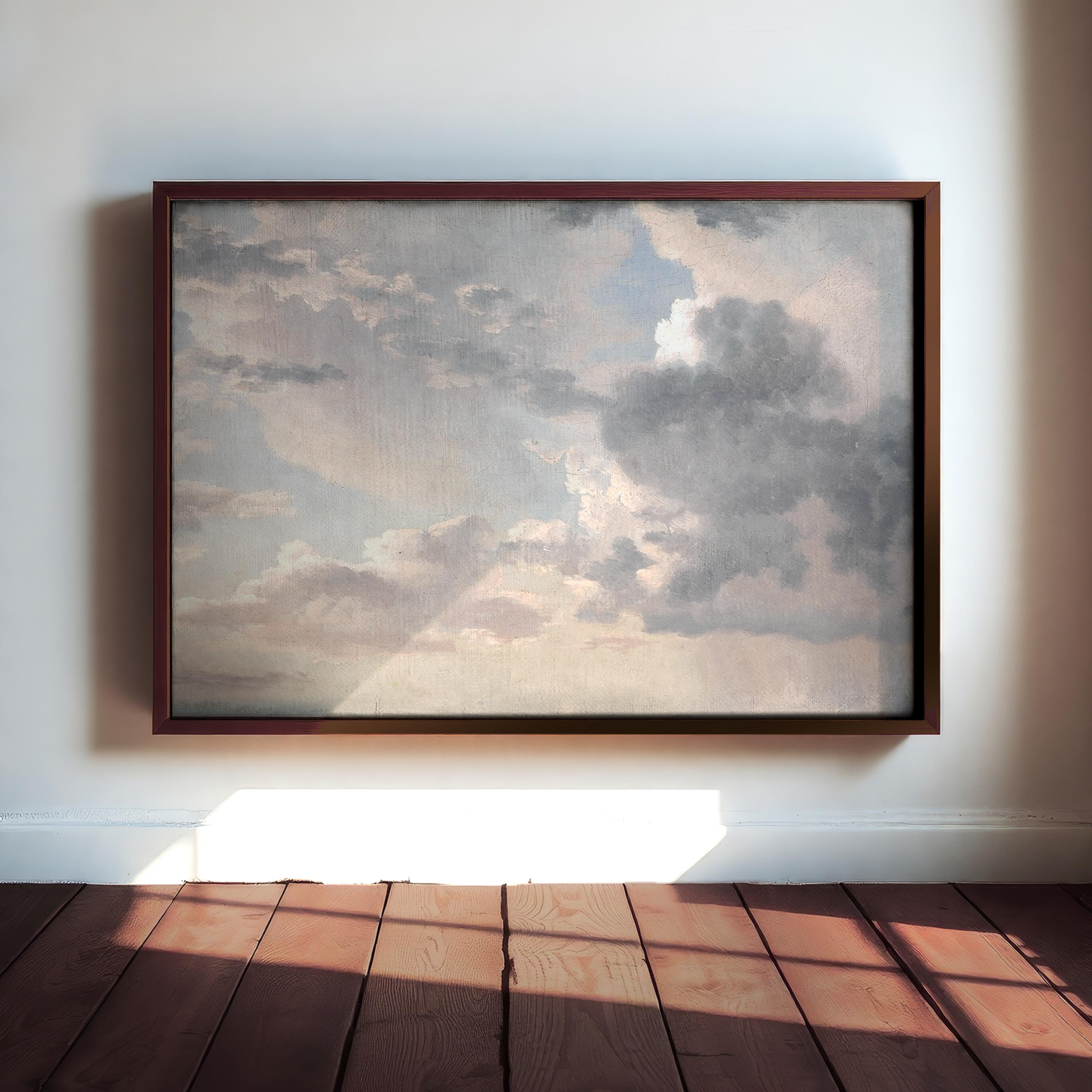 VINTAGE CLOUD ART - Framed Skyscape Decor - Etsy