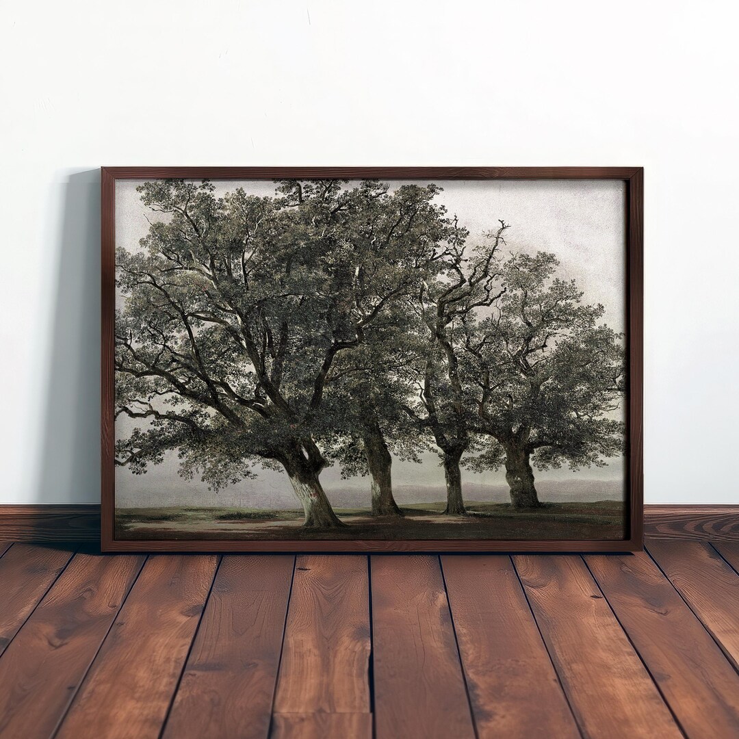RUSTIC TREE ART - Vintage Framed Decor - Etsy