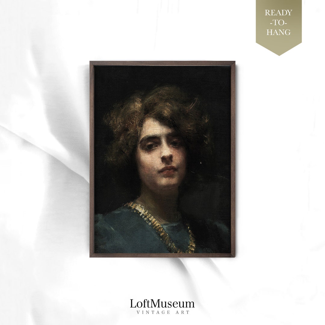 ALICE PIKE BARNEY Portrait - Vintage Woman Wall Art Living Room Decor ...