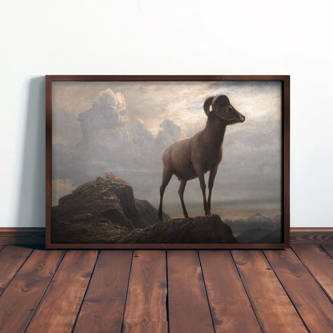 VINTAGE RAM ART - Framed Landscape Painting - Etsy