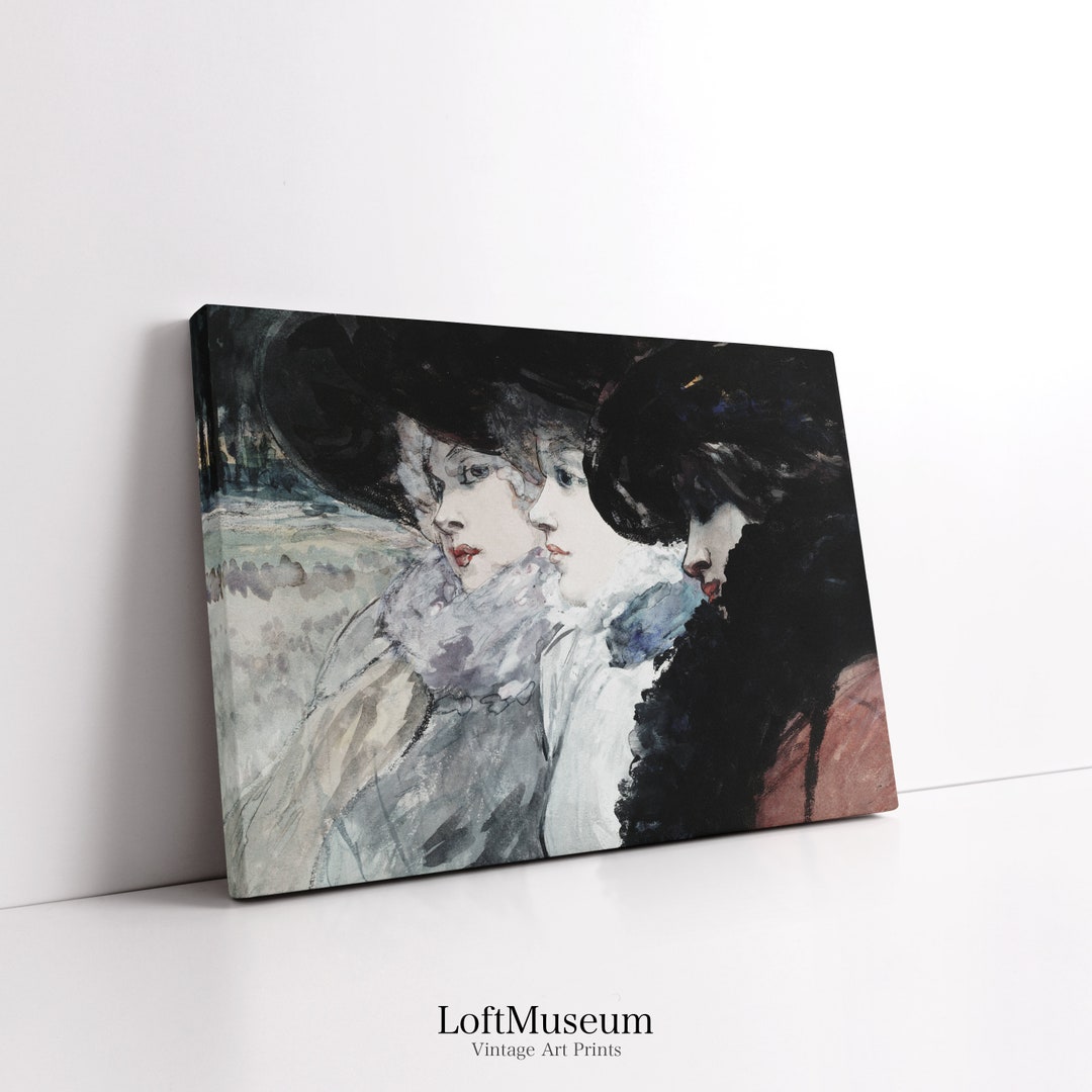 Vintage Painting Canvas Famous Artist Painting Oil Painting Print ...