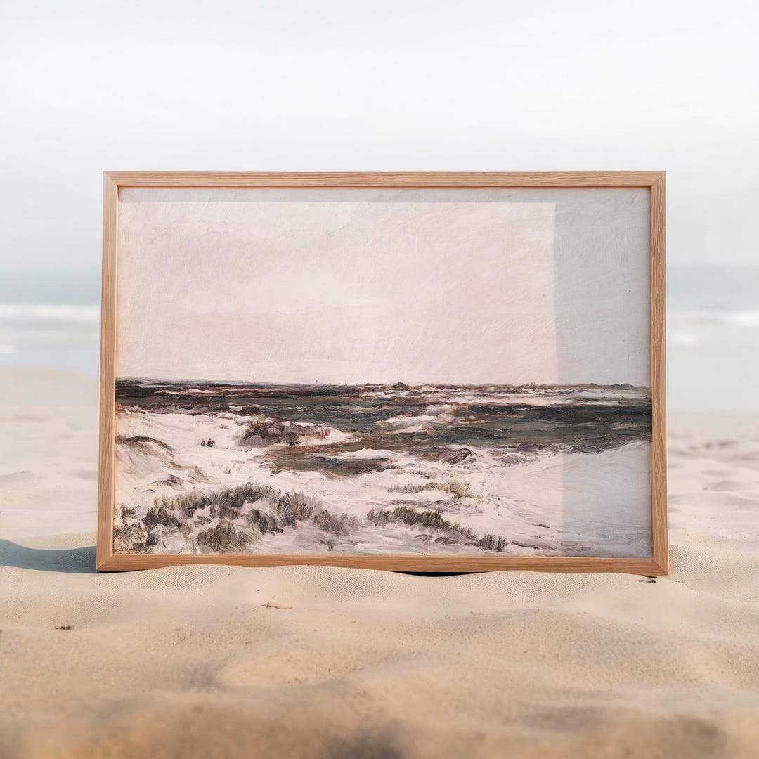 VINTAGE COASTAL ART - Seashore Waves Decor - Etsy