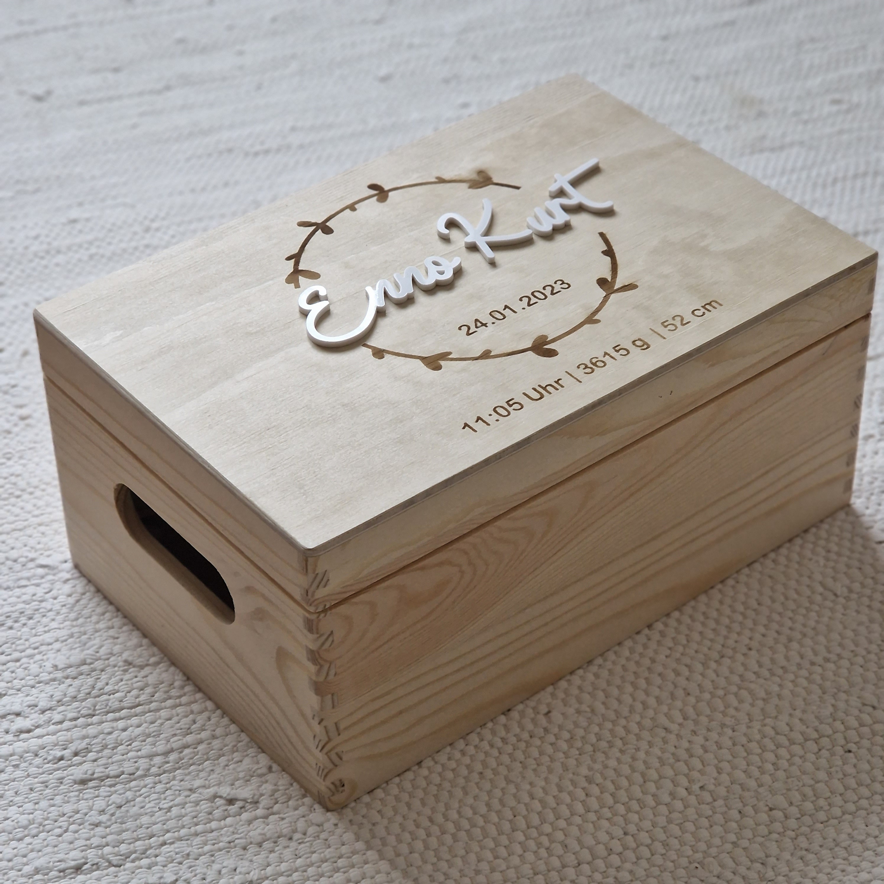 Personalized Baby Reminder Box, Birth Box, Mementos, Baby Gift Birth ...
