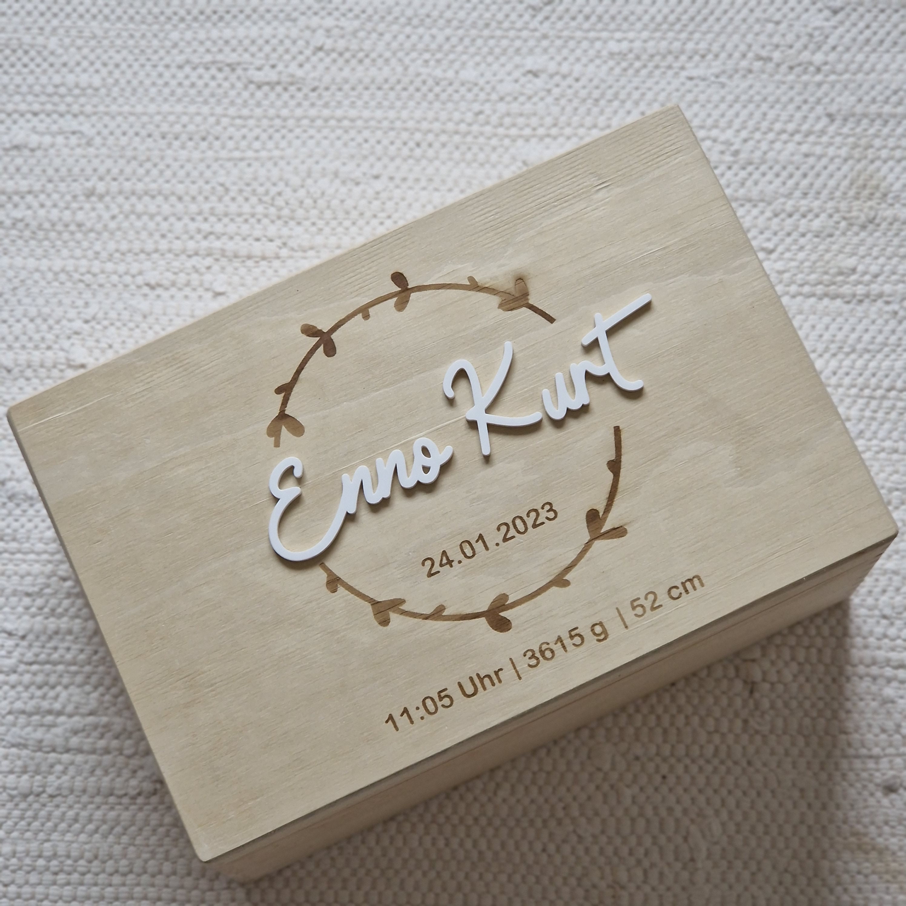 Personalized Baby Reminder Box, Birth Box, Mementos, Baby Gift Birth ...