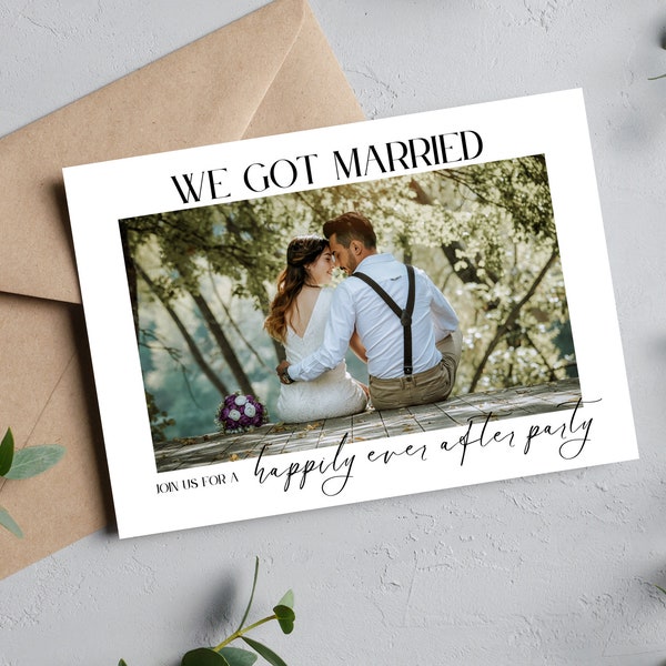 We Got Married - Etsy