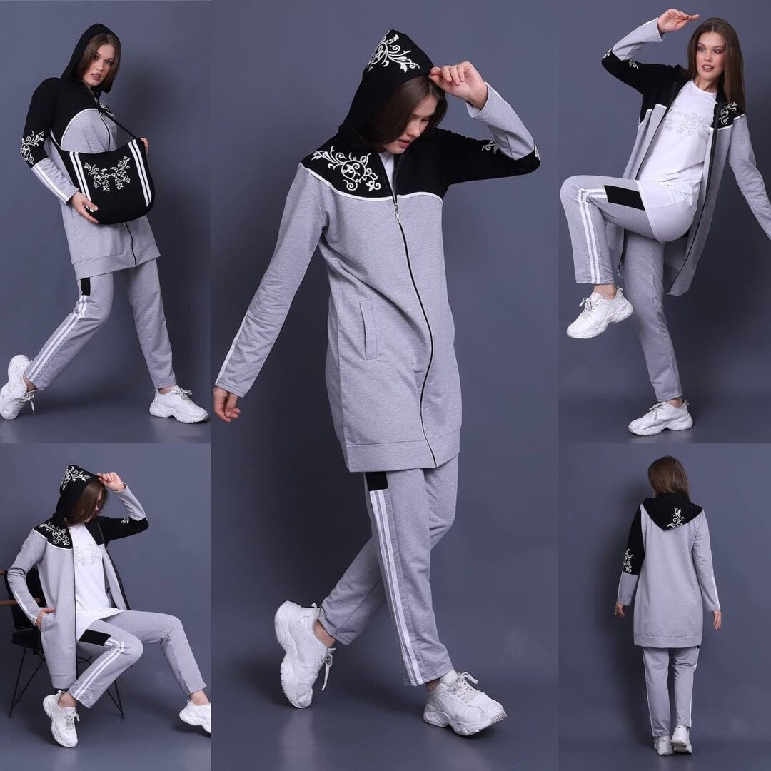 Cotton Four Piece Set/loose Set/extravagant Women Set/everyday - Etsy