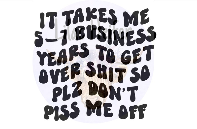 Plz Dont Piss Me off PNG - Etsy