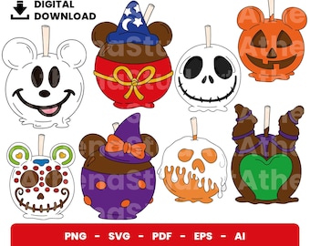 Mickey Candy Apple Png - Etsy