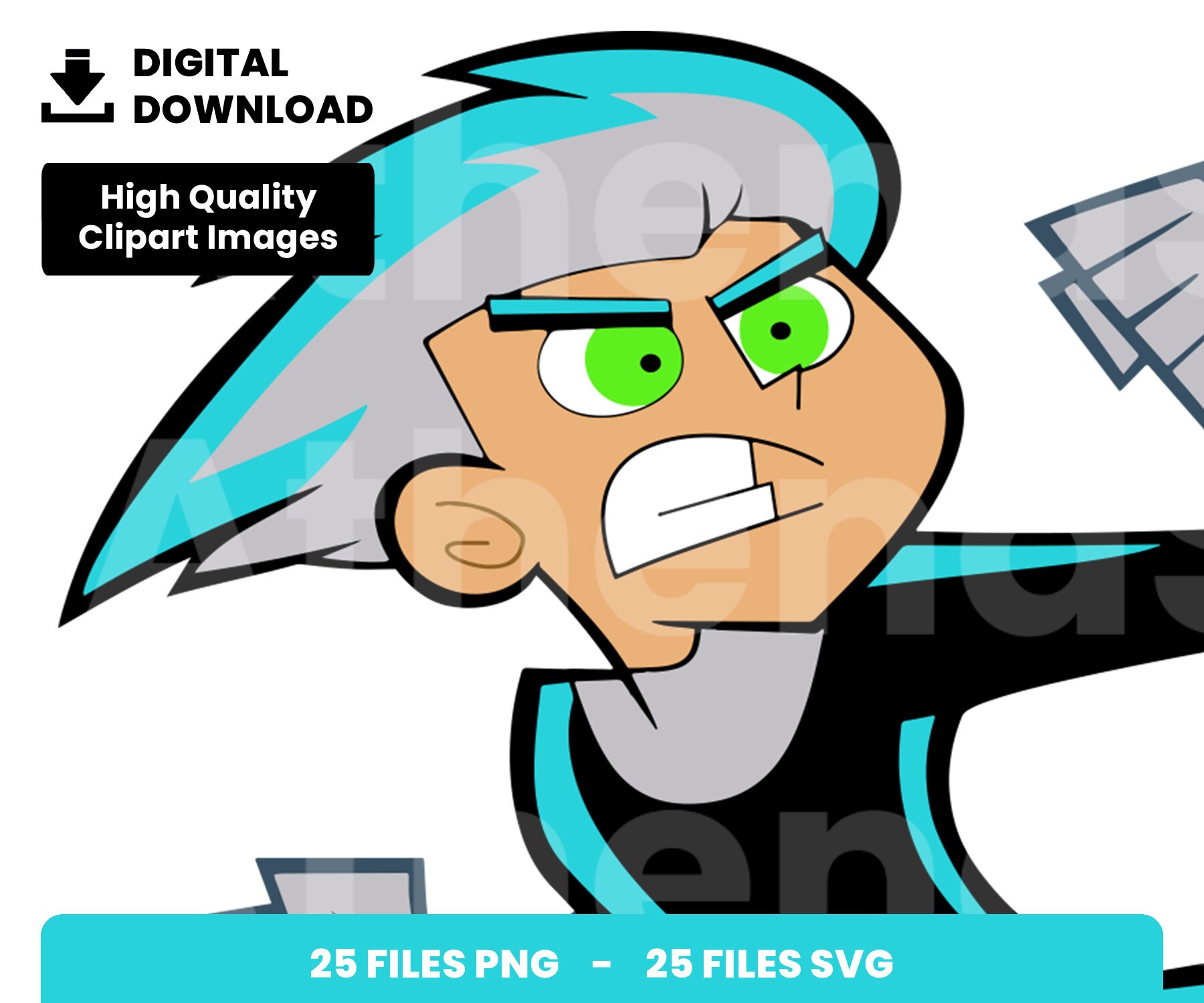 Danny Phantom Svg Heroe Childrens Bundle Digital Download - Etsy España