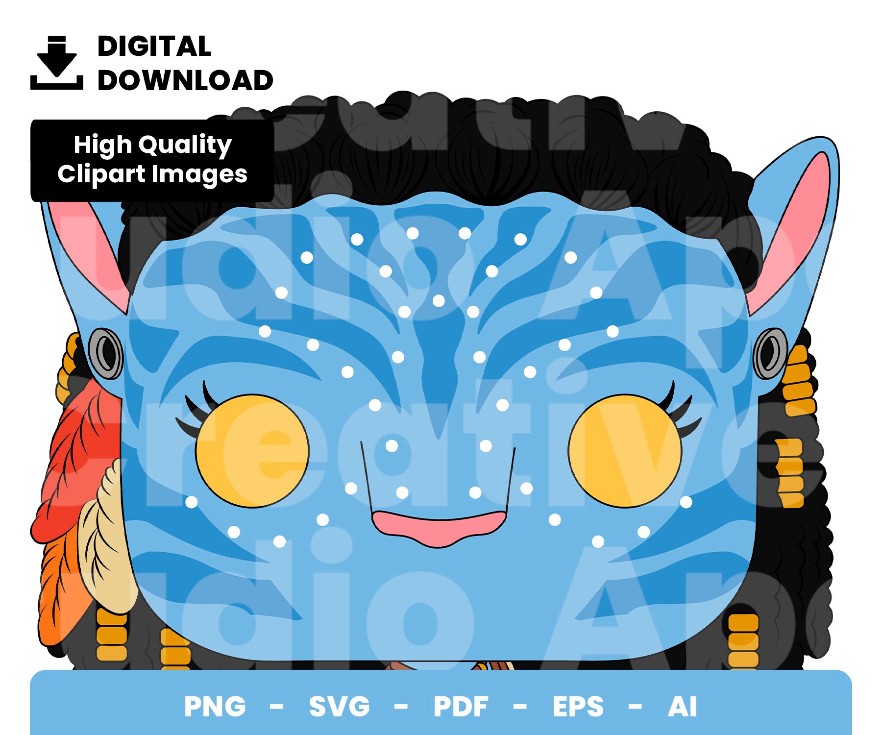 03 Clipart Bundle Layered Svg Avatar Svg Digital Download - Etsy España