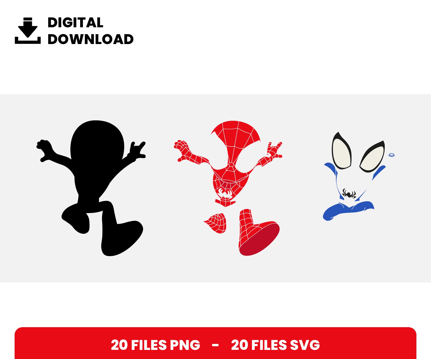 Superhero Spidey and Friends Spidey Digital Download SVG | Etsy