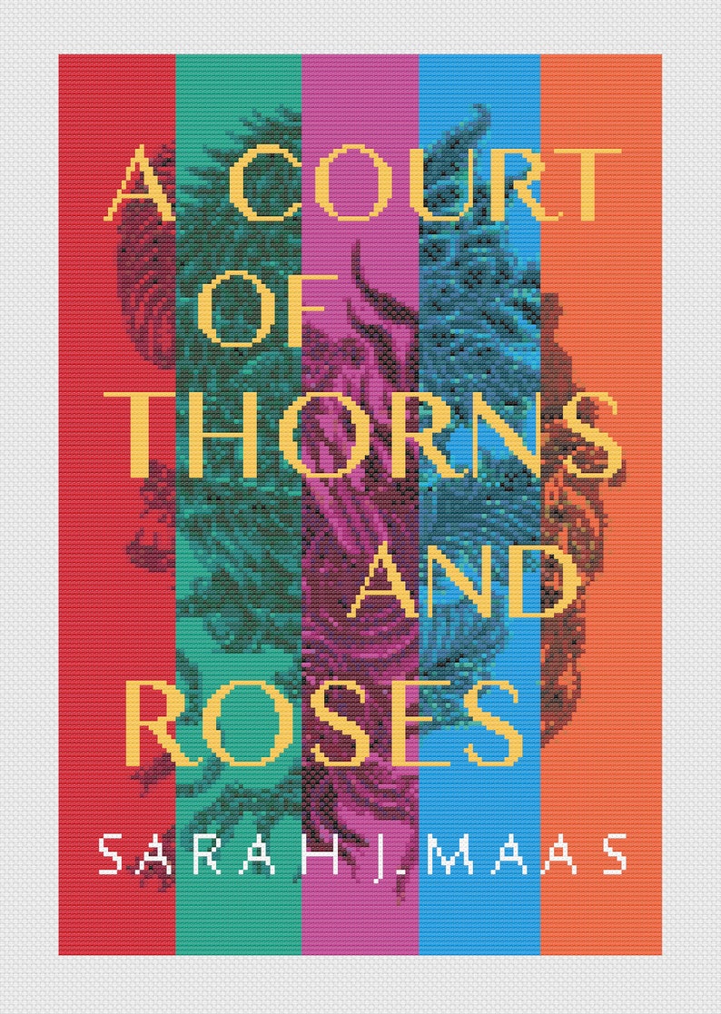 ACOTAR Series Book Spine Cross-stitch Pattern Fantasy Book Pdf Download ...