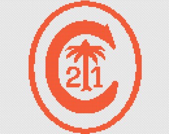 Custom College/university Logo Cross Stitch Pattern - Etsy