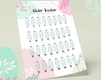 Water Intake Planner - Etsy