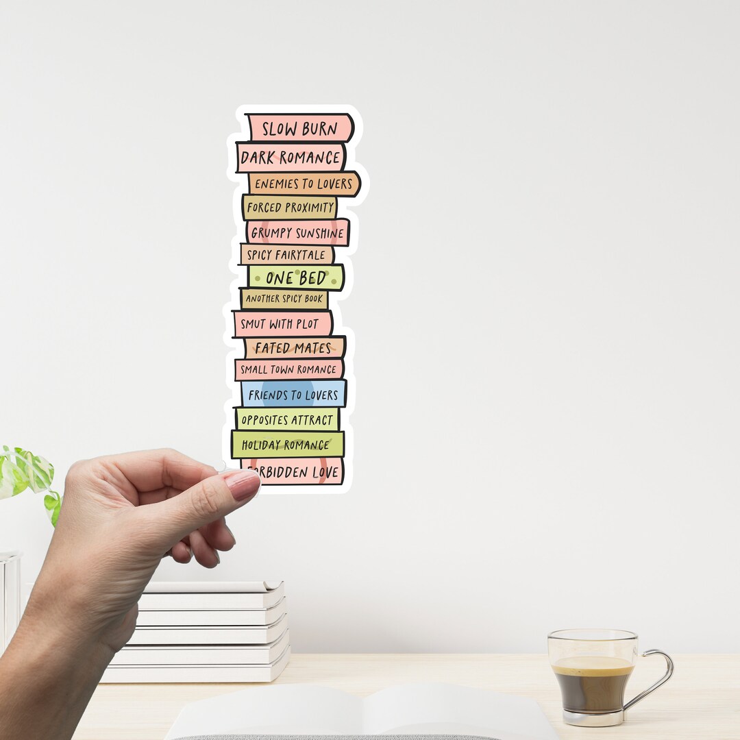 Stack of Books Sticker Bookish Sticker Book Lover Gift - Etsy