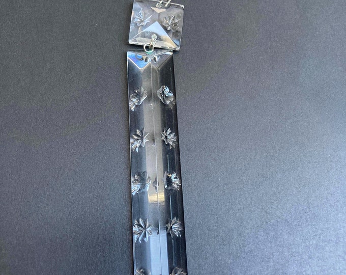 Vintage Star Colonial Cut Crystal Crystal Prisms With Silver Metal Pins ...