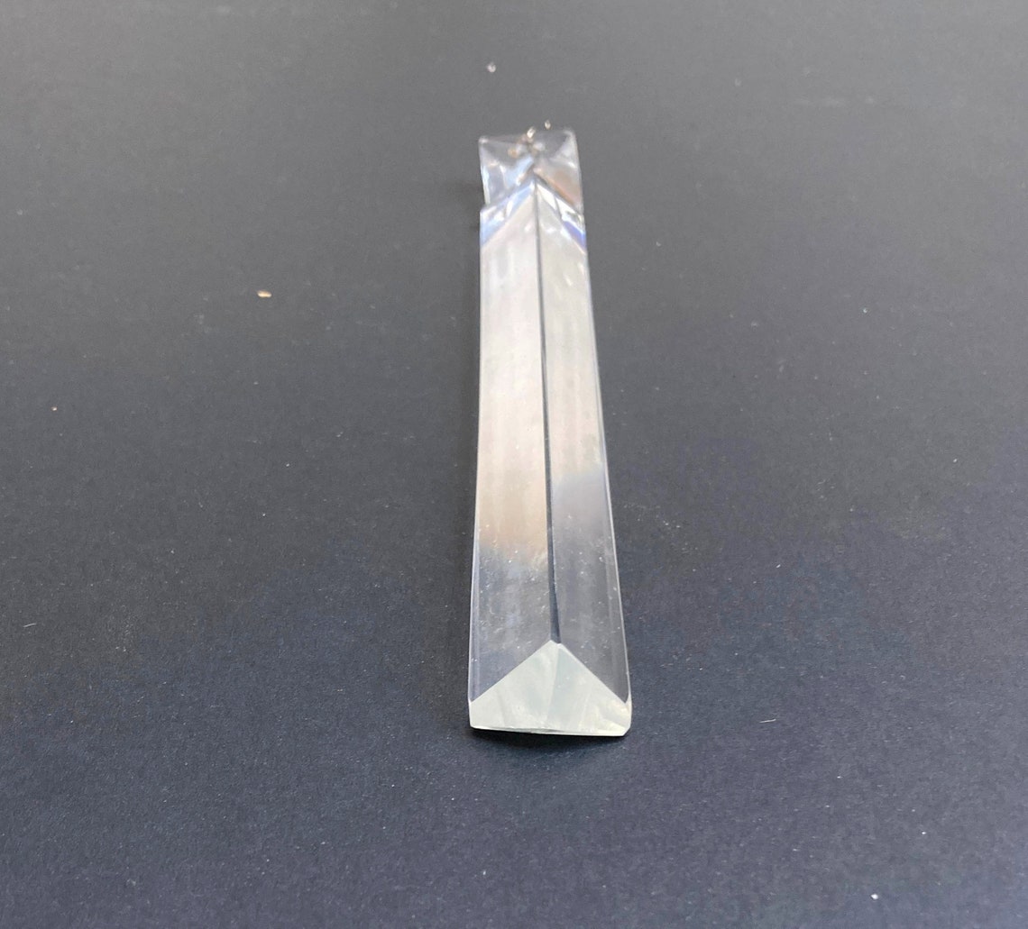 Vintage Colonial Cut Crystal Crystal Prism With Silver Metal - Etsy