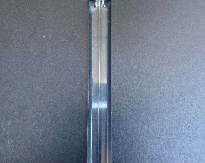 Vintage Colonial Cut Crystal Crystal Prism With Silver Metal Pins and ...