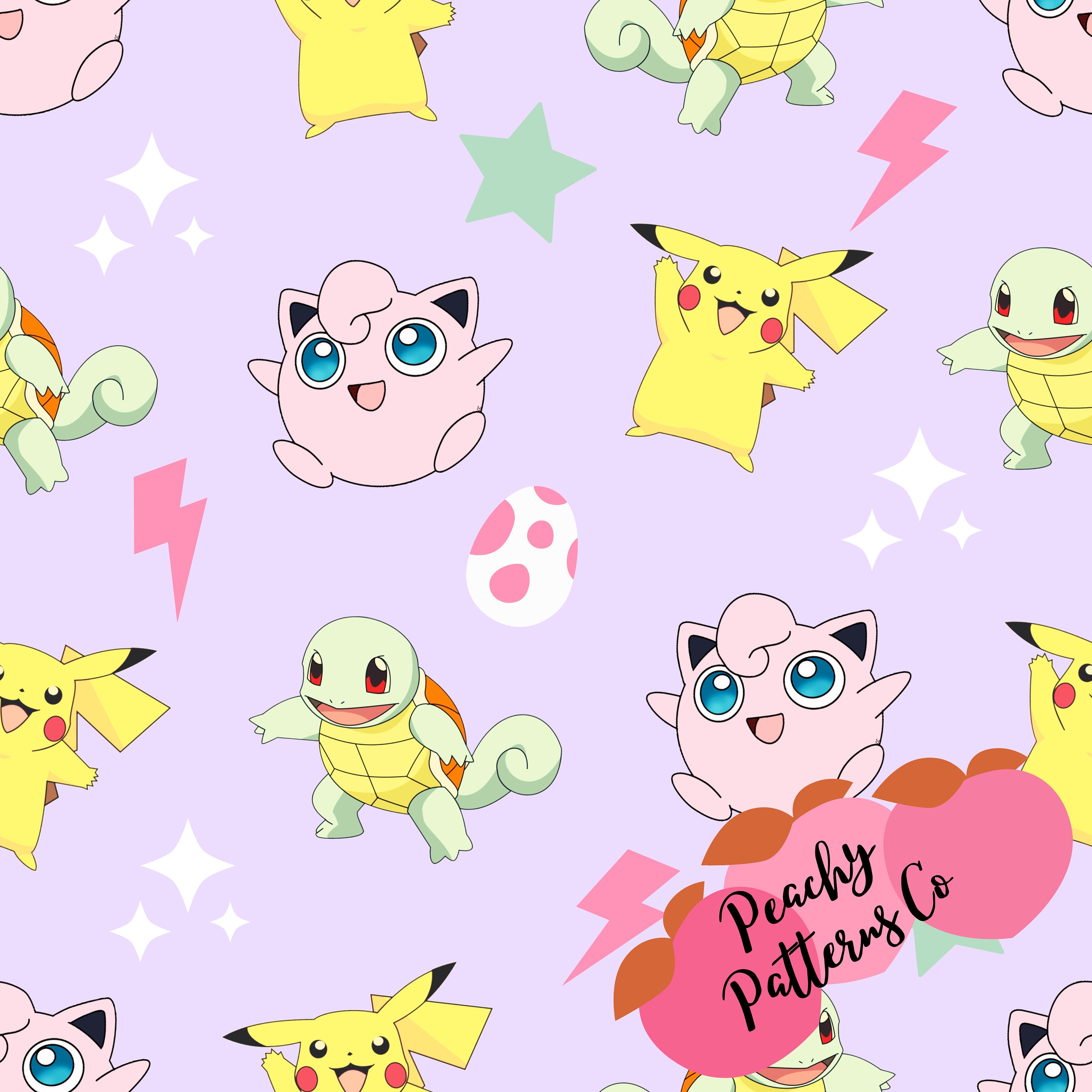 Pikachu Baby Kids Cartoon Anime Seamless Design, Fabric Seamless Design ...