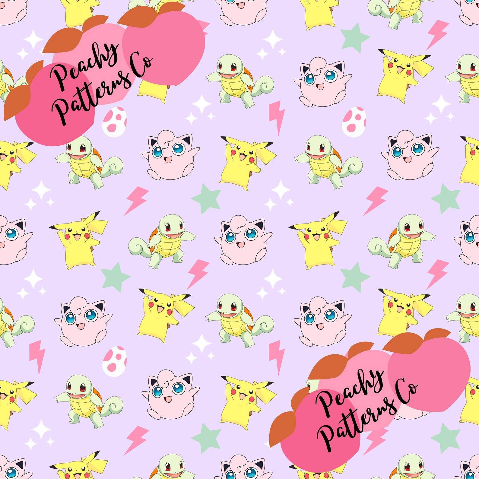 Pikachu Baby Kids Cartoon Anime Seamless Design, Fabric Seamless Design ...