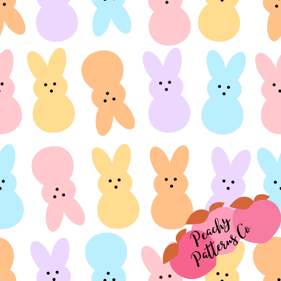 Peeps Easter Candy Seamless Design, Fabric Seamless Design, Daisy ...