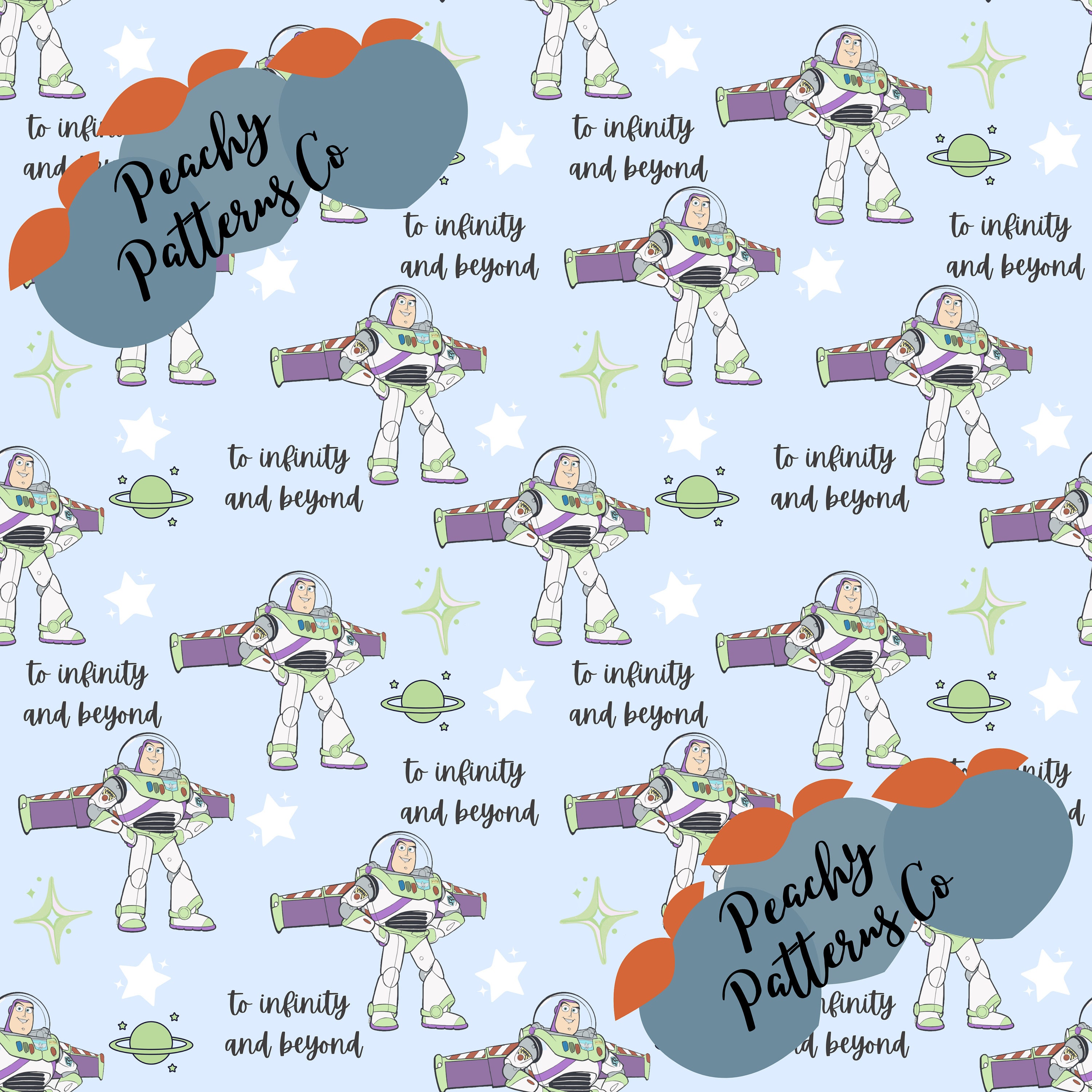 Buzz Toy Story Seamless Design, Fabric Seamless Design, Buzz Fabric ...