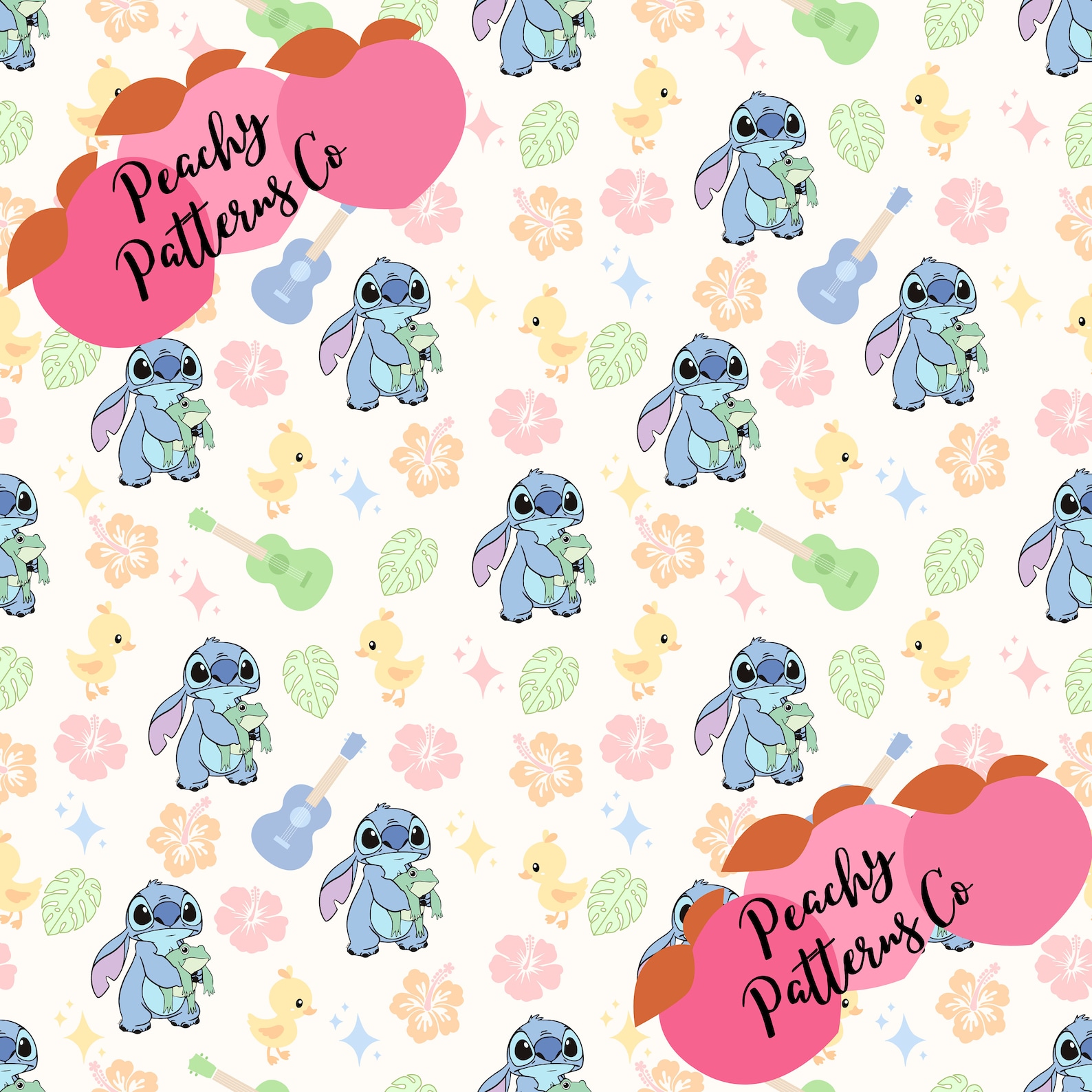 Lilo and Stitch Seamless Design, Fabric Seamless Design, Mickey Fabric ...