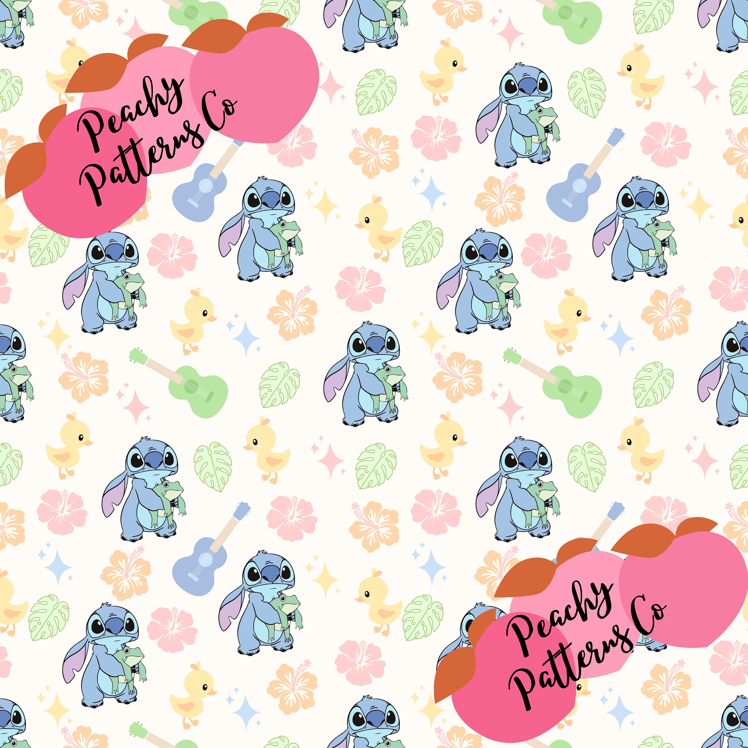 Lilo and Stitch Seamless Design, Fabric Seamless Design, Mickey Fabric ...
