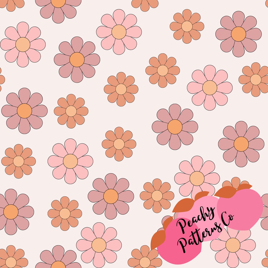 Neutral Floral Design Seamless Design, Fabric Seamless Design, Fall ...