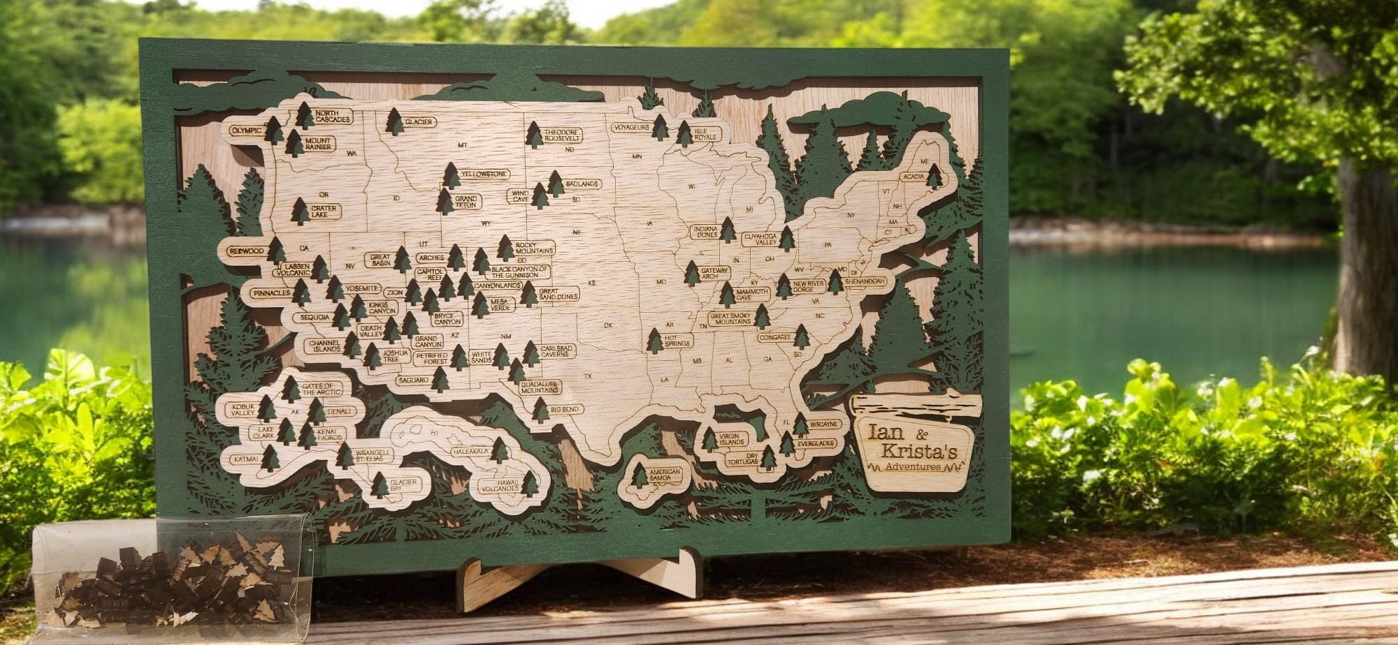 National Park Adventure Map - Etsy