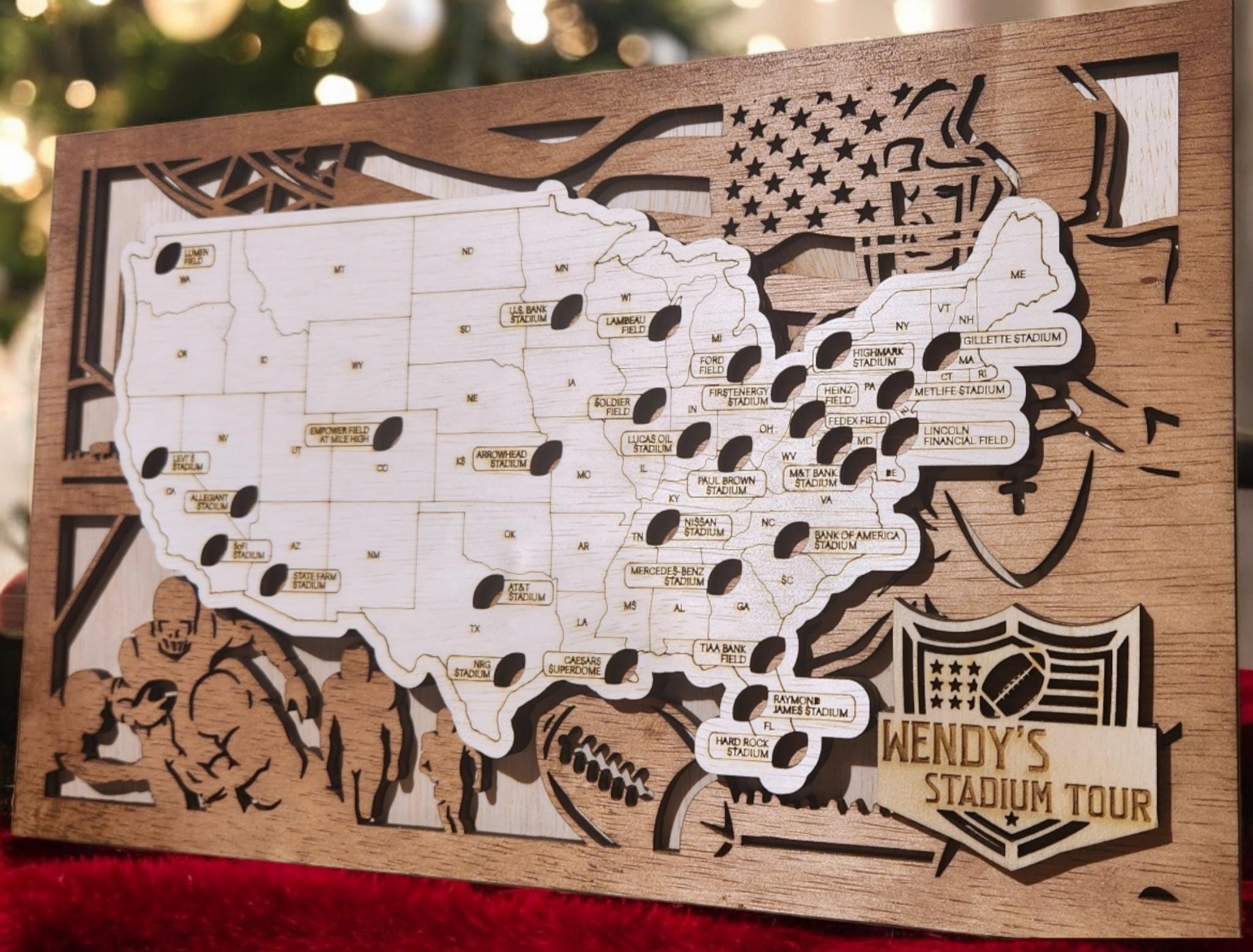 Football Stadium Adventure Map - Etsy