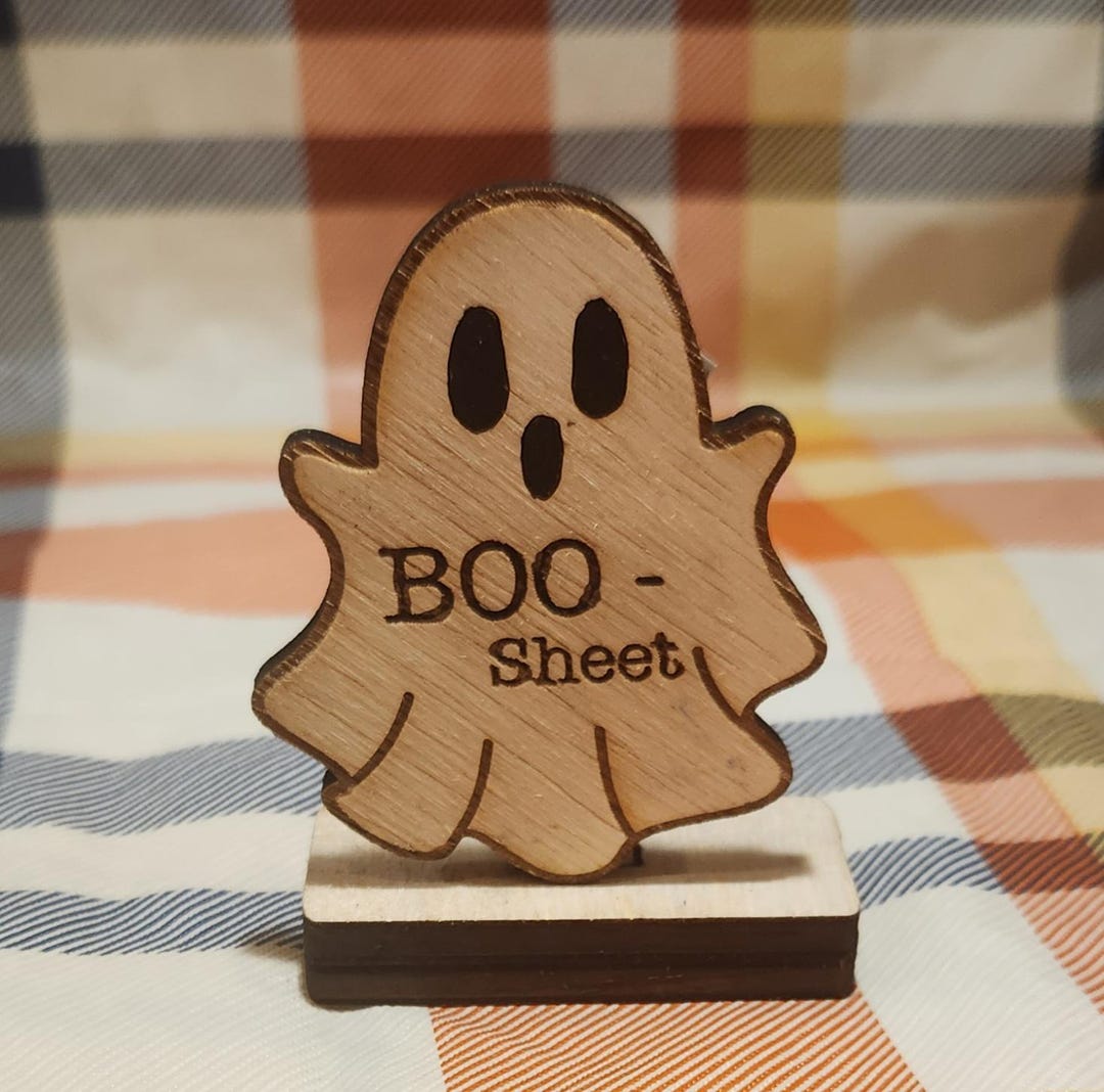 Boo-sheet Ghost Sign: Hand-painted Halloween Desk Decor - Etsy