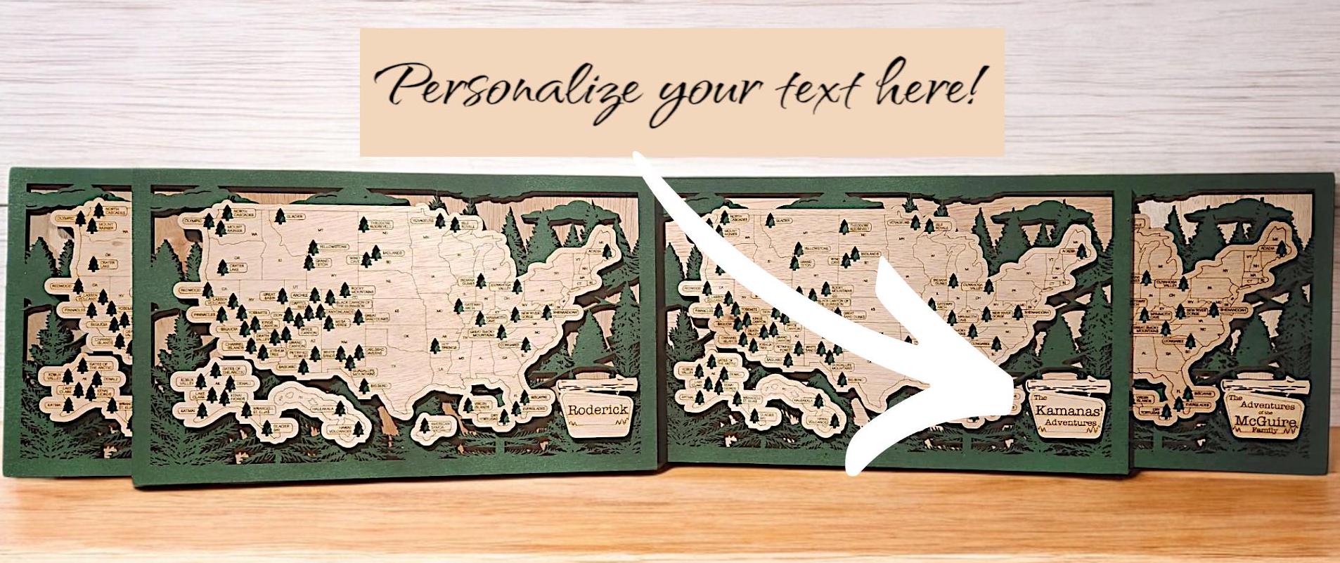 National Park Adventure Map - Etsy