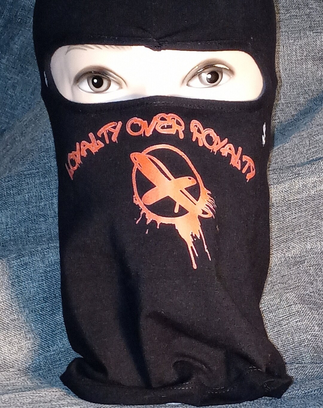 Black Ski Mask / Headband Loyalty Over Royalty Custom Color Design ...