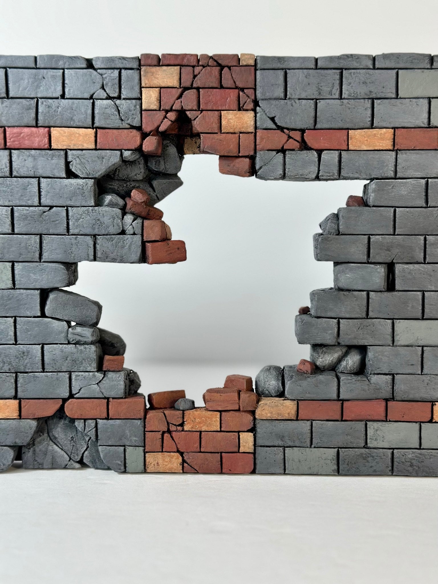 Busted Brick Wall Diorama 6 - Etsy