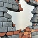 Busted Brick Wall Diorama 6 - Etsy