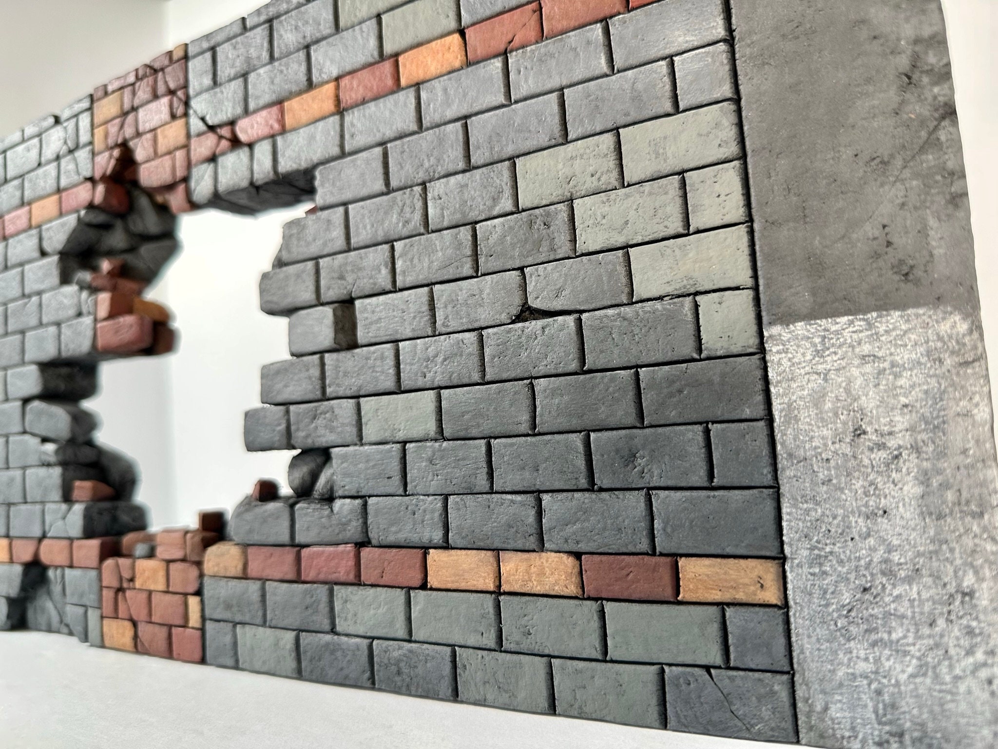 Busted Brick Wall Diorama 6 - Etsy