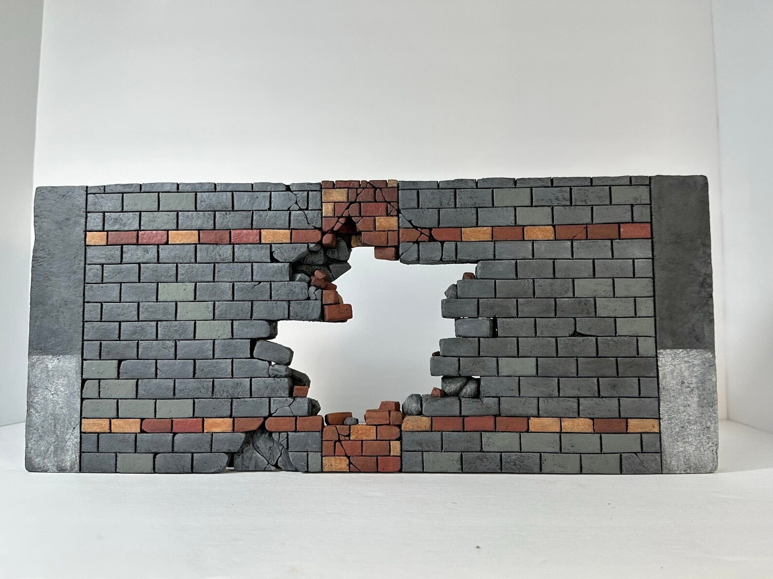 Busted Brick Wall Diorama 6 - Etsy