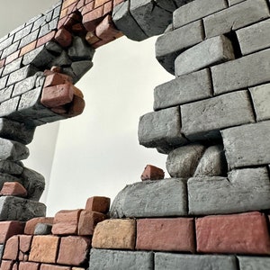 Busted Brick Wall Diorama 6 - Etsy
