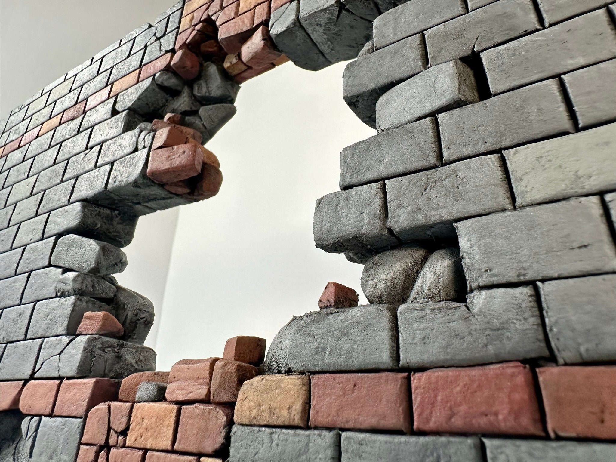 Busted Brick Wall Diorama 6 - Etsy