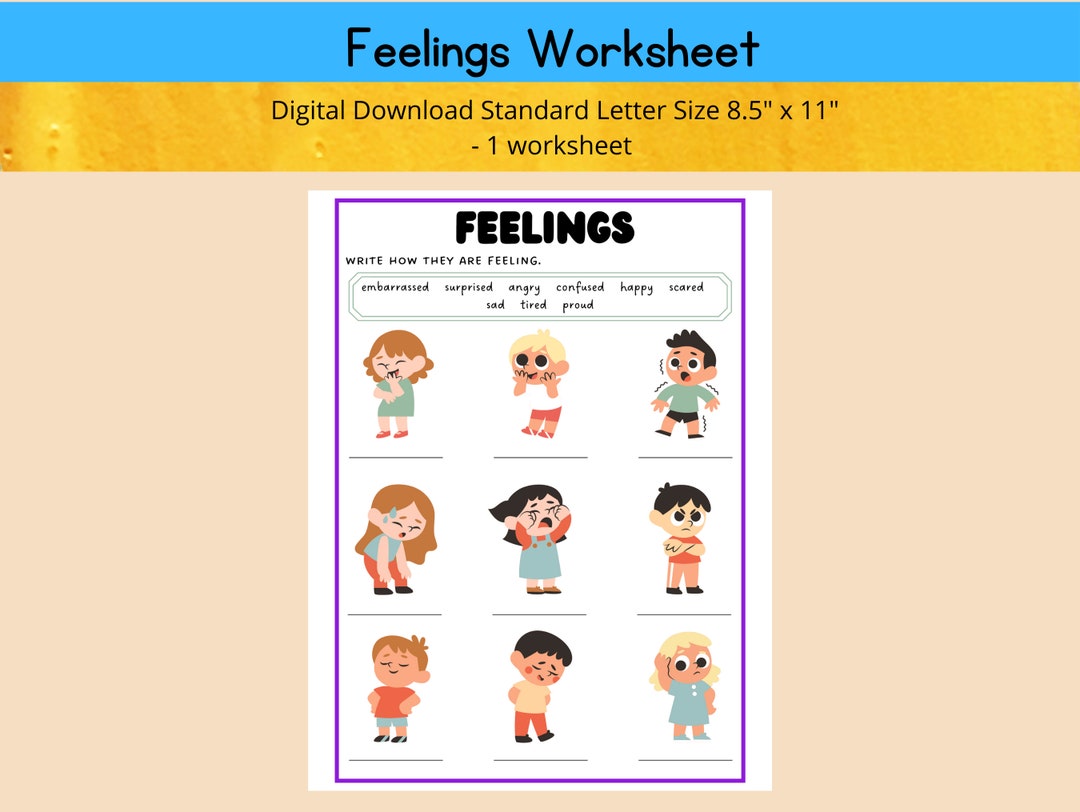 Feelings Emotions Mental Health Awareness Social Skills Intelligence ...