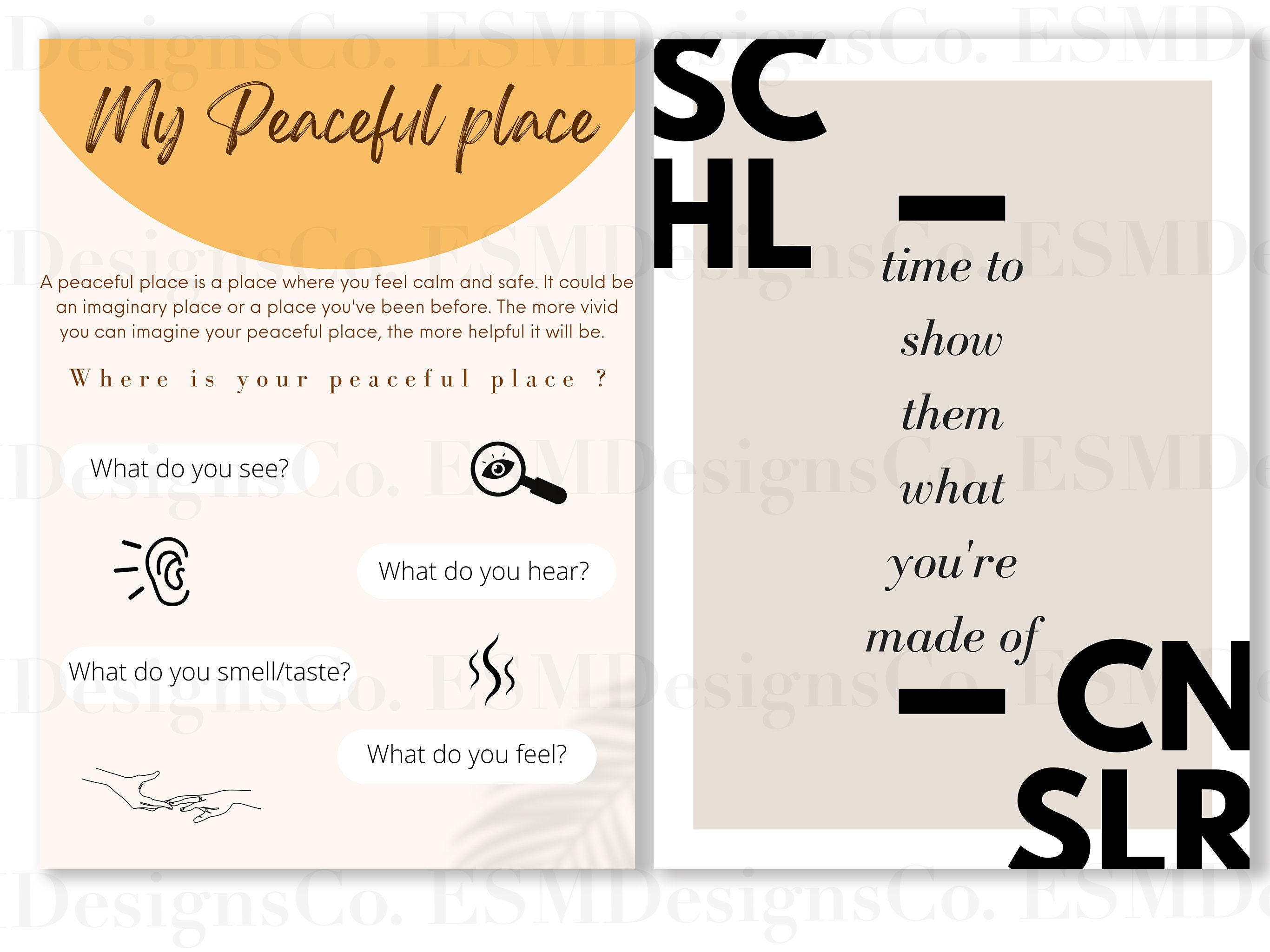 Modern School Counselor Office Deco Poster Set of 8 - LARGE - Etsy